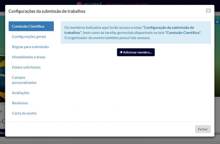 Paper settings modal Central De Ajuda NUVENT Paper settings modal Central De Ajuda NUVENT